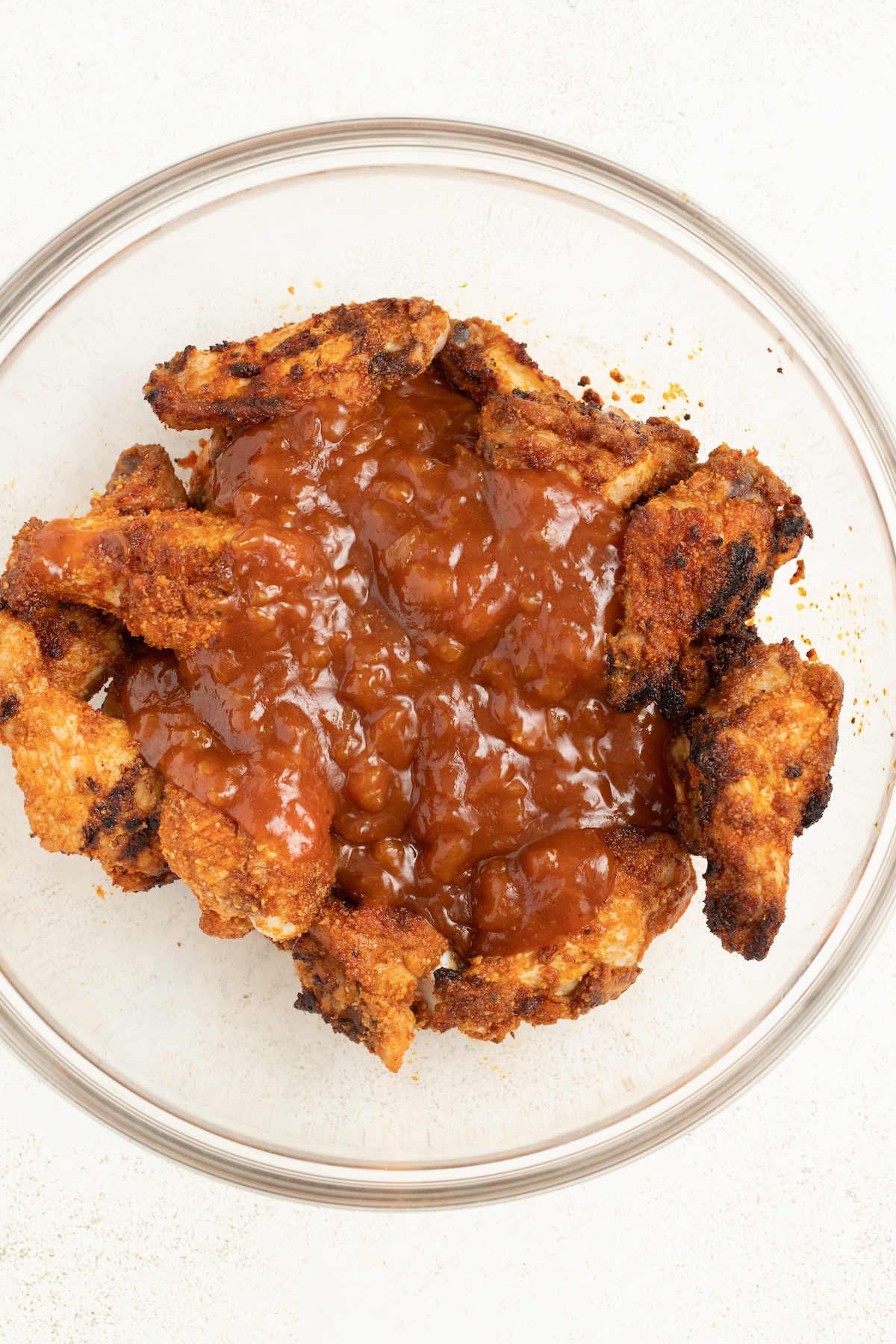 Spicy Peach Bourbon BBQ Sauce Chicken Wings - Heatherlea Farm Shoppe